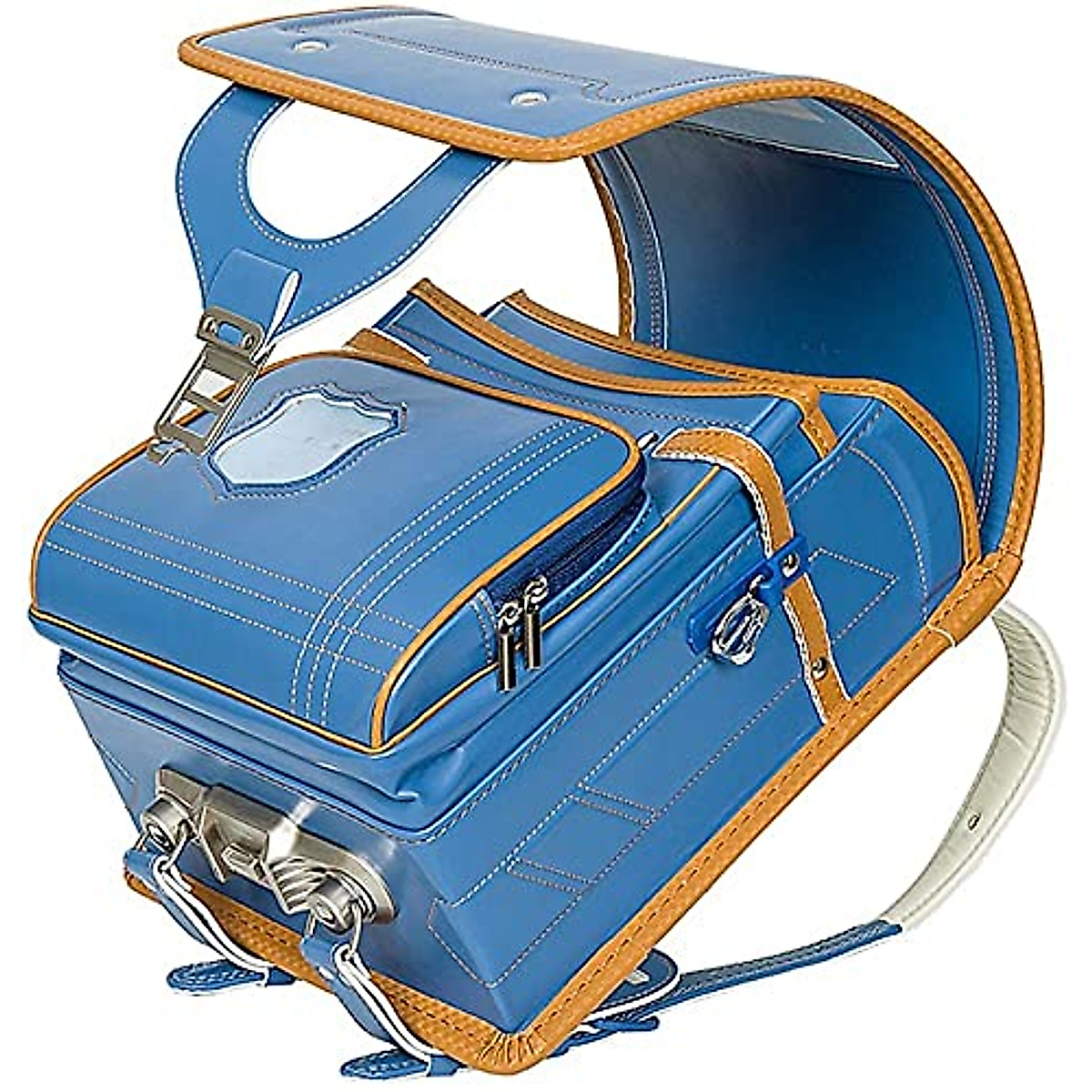 Baobab's wish Ransel Randoseru Japanese schoolbag Backpacks Lightweight & Sturdy Japan Backpacks With One-touch Switch, Steelblue (rbsb-012)