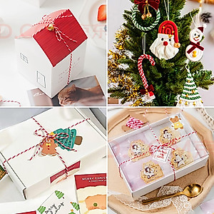 Tenn Well Red and White Twine, 656 Feet 200m Cotton Bakers Twine Perfect for Baking, Butchers, Crafts and Christmas Gift Wrapping