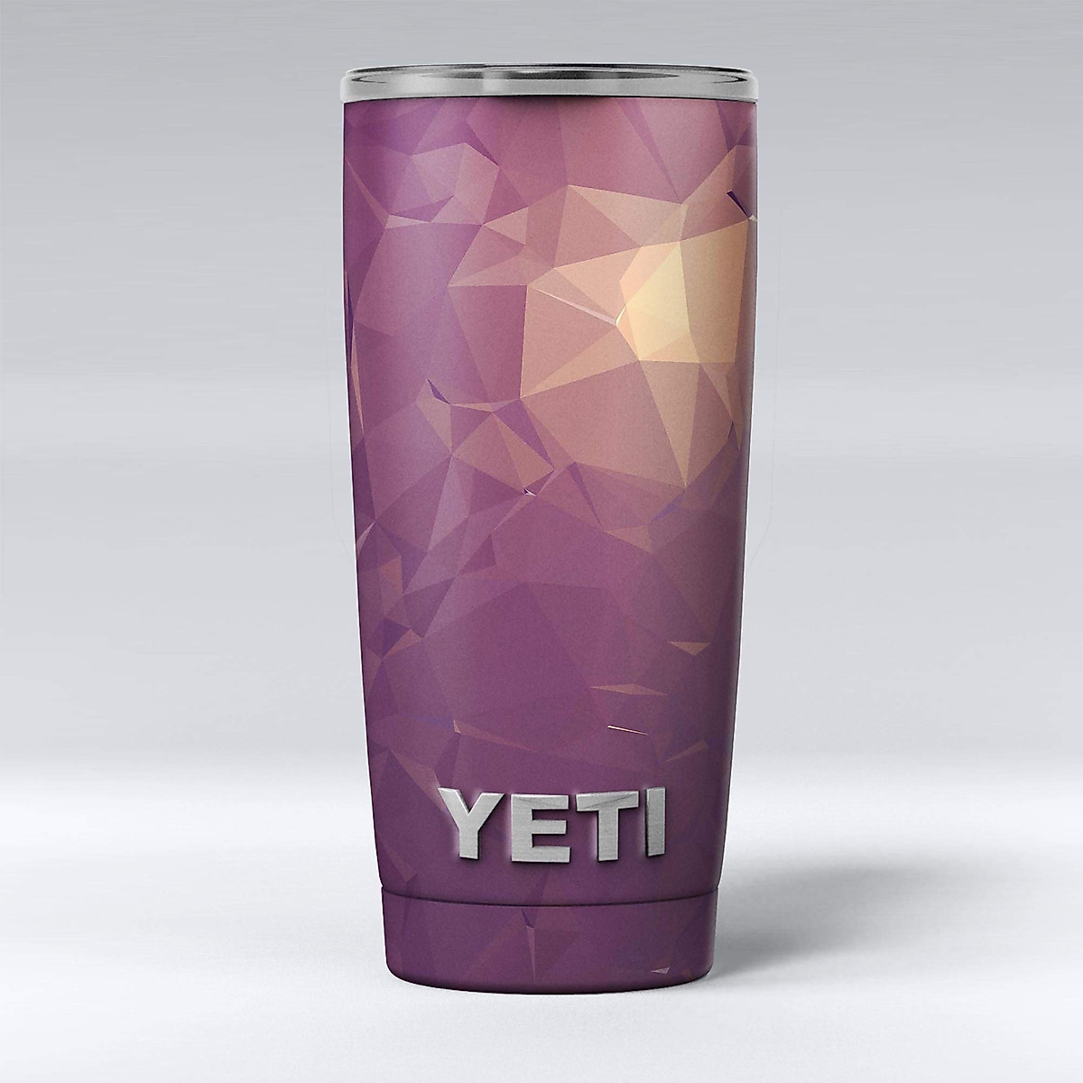 Design Skinz Purple Geometric V18 - Skin Decal Vinyl Wrap Kit Compatible with The Yeti Rambler Cooler Tumbler Cups