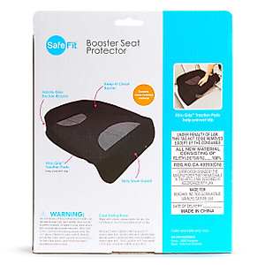 SafeFit Booster Seat Indentation, Spill, Stain Protector (Black, Designed for Booster Seats)