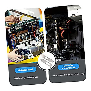 SOLUSTRE Pc Case Pc Case 60 pcs pci Cover Slot Block Back Steel Accessory Computer Bit Output Blank Bracket I Mini L Ventilation Plate for Case Chassis Blanking Deflector Computer Case Computer Case