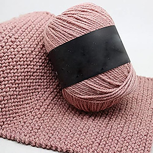 Yarn Knitting Crocheting 100G/Ball Milk Sweet Soft Cotton Baby Knitting Wool Yarn Thick Yarn Fiber Velvet Yarn Hand Knitting Wool Crochet Yarn for DIY Sweater-16 Dark Blue_4Pcs