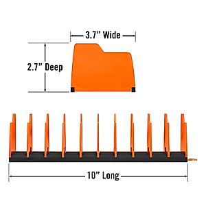 Ernst Manufacturing 5501 Plier Pro Premium No-Slip Plier Organizer: Toolbox Organization Solution in Vibrant Green for Pliers, Cutters, Slip Joint Pliers