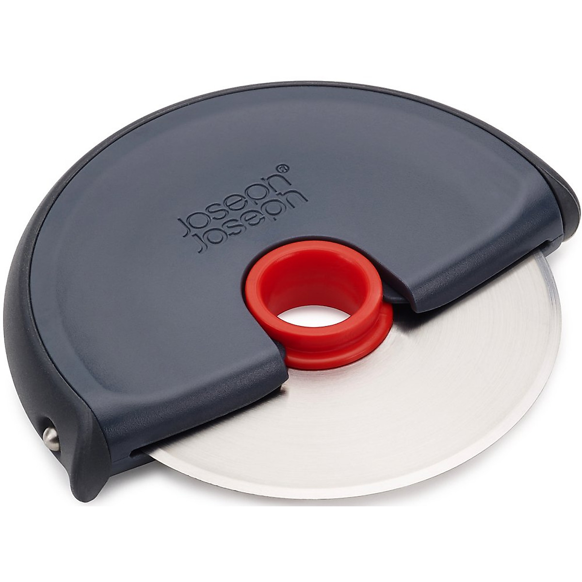 Joseph Joseph Disc Easy-Clean Pizza Wheel, Grey/Red