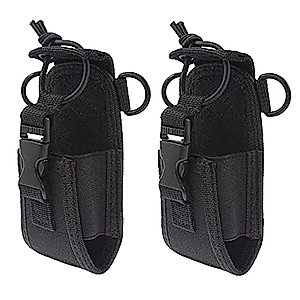 Two Way Radio Case Universal Pouch Bag Holster for GPS Kenwood Yaesu Icom Motorola Baofeng UV5R UV82 TYT UV5RA HYT 888S Retevis H777 Walkie Talkie Nylon Multi-Function