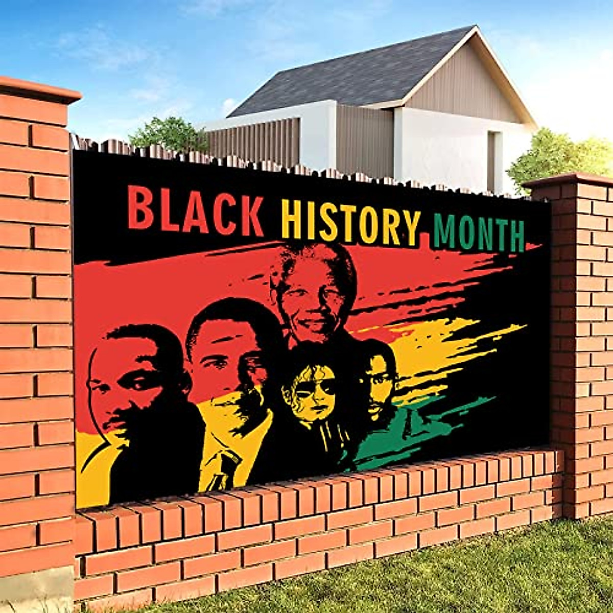 Black History Month Banner Backdrop Party Decorations - African BHM Worthwhile Commemoration National Black History Background Banner Decor Supplies