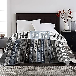 Grandpa Gifts,Gifts for Grandpa,Grandpa Birthday Gifts,Best/Great Grandpa Gifts,Birthday Gifts for Grandpa,Grandpa Gifts from Grandchildren/Granddaughter/Grandson,Grandfather Gift Blanket 60”x50”