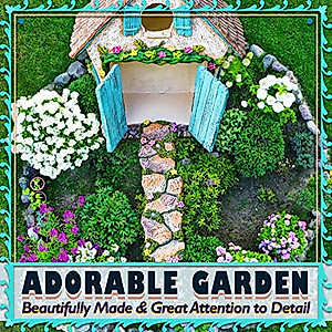 Twig & Flower The Miniature Fairy Garden Accessories, Fairy Garden Walkway, Fairy Garden, Gnome Decor with Fairy Moss and Flowers, Fairy Accessories for Fairy House Gnome Gifts for Her