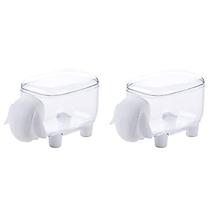 Apothecary Party with Holder, Clamp Containers Canister Accessories Jewelry Jar Clear Makeup Sheep Organizer Toothpicks Container Sheep- Cosmetics Sundries Countertop