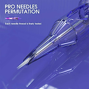 Mast Tattoo Pro Cartridges Needles with Membrane Mixed Sizes Box of 50 Pcs (RL+RS+RM+M1)