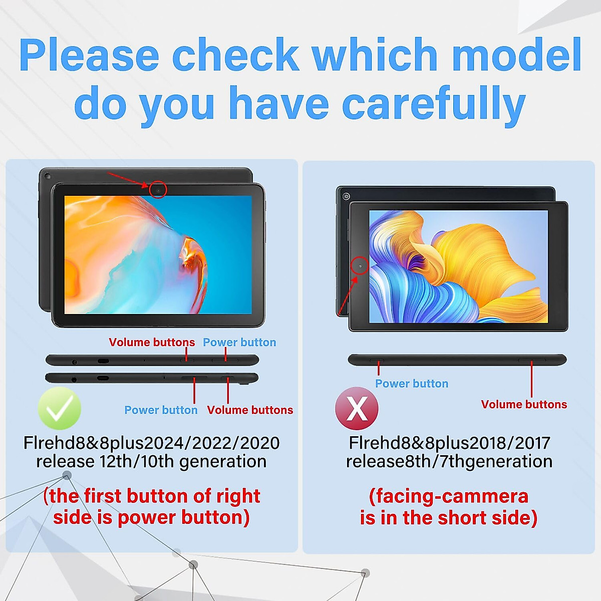 TASSKTO Case for Fire HD 8 & HD8 Plus Tablet 12th/10th Generation 2024/2022/2020Release with 360 Rotating Kickstand Hand Strap, Also for iPhone Nokia Sony Rugged Case