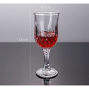 RYUHYF Red wine glass set, white wine glass set, medium 5.4 oz wine glasses, set of 3