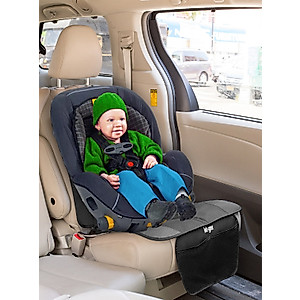 Lebogner Car Seat Protector, Luxury Mat Cover Protector To Keep Nice And Clean Under Your Baby’s Infant Car Booster Seat, Or From Your Pets, Protects Your Auto Leather And Upholstery Seats From Damage