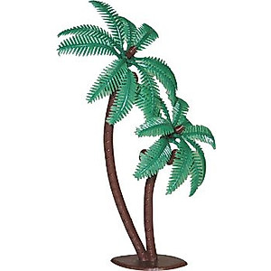 Surf Cake Topper with Sugar Surfboards, Sugar Hibiscus Flowers, Palm Trees and Surf Sign