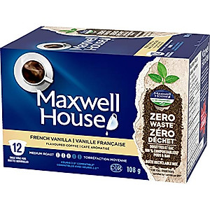 Maxwell House, French Vanilla Coffee, Keurig K-Cup Pods, 12 Pods, {Imported from Canada}
