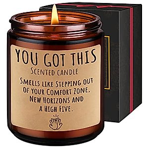 LEADO You Got This Candle - Encouragement Gifts for Women, Men - Funny Congratulations, New Job Gift, Promotion Gift, Graduation Gifts for Her, Him - Mothers Day, Inspirational Gifts for Women Friends