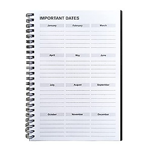 Cheneyboo Daily Planner Undated, To Do List Notebook with Hourly Schedule Goal Planner, Set Clearly Goals Increase Productivity, 120 Pages ,5.7"x 8.4", Black