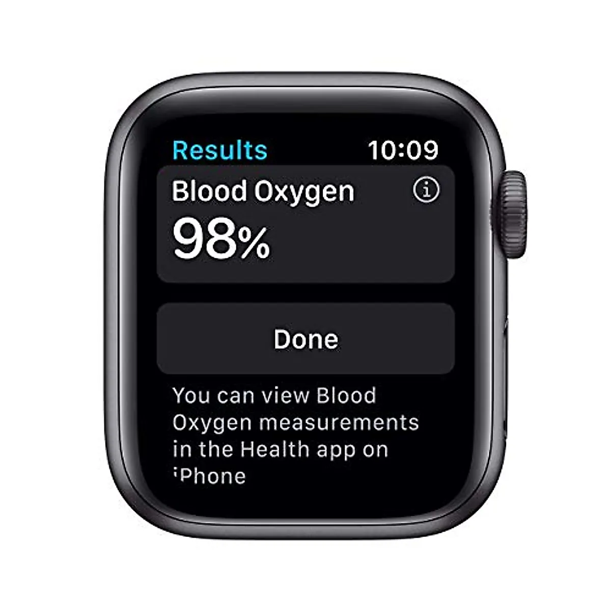 Apple Watch Series 6 (GPS, 40mm) - Space Gray Aluminum Case with Black Sport Band (Renewed)