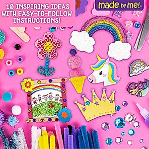 Made By Me Ultimate Craft Box, Unicorn Craft Kit, 1000 Piece Set, Reusable Storage Case, Preschool Arts & Crafts Projects, Great for Group Projects, Craft Box for Kids