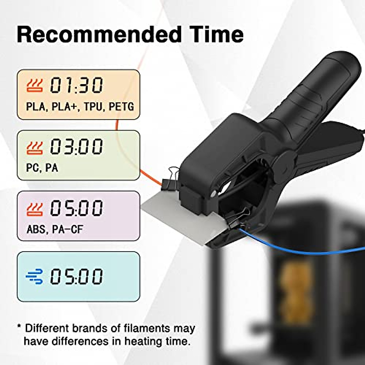 Tseriact Filament Welder Splicer - 1.75mm 3D Filament Connector Easy Operate Repair Broken 3D Filament for All Kind PLA/ABS/PETG/TPU/PC/PP/Hips Material