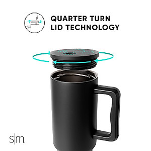 Simple Modern 40 oz Tumbler with Handle and Straw Lid | Insulated Reusable Stainless Steel Water Bottle Travel Mug Cupholder Use | Gifts for Women Men Him Her | Trek Collection | 40oz | Rose Plum