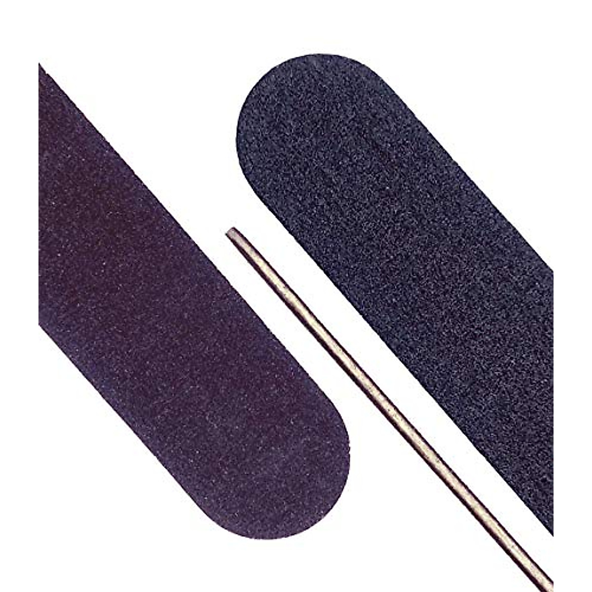 Pasasfashion Two Way Emery Nail File Board 180/240 Grit for Gel Nail/Acrylic Nail/Nail Polish (No Letter Matte Black 10 pics in)