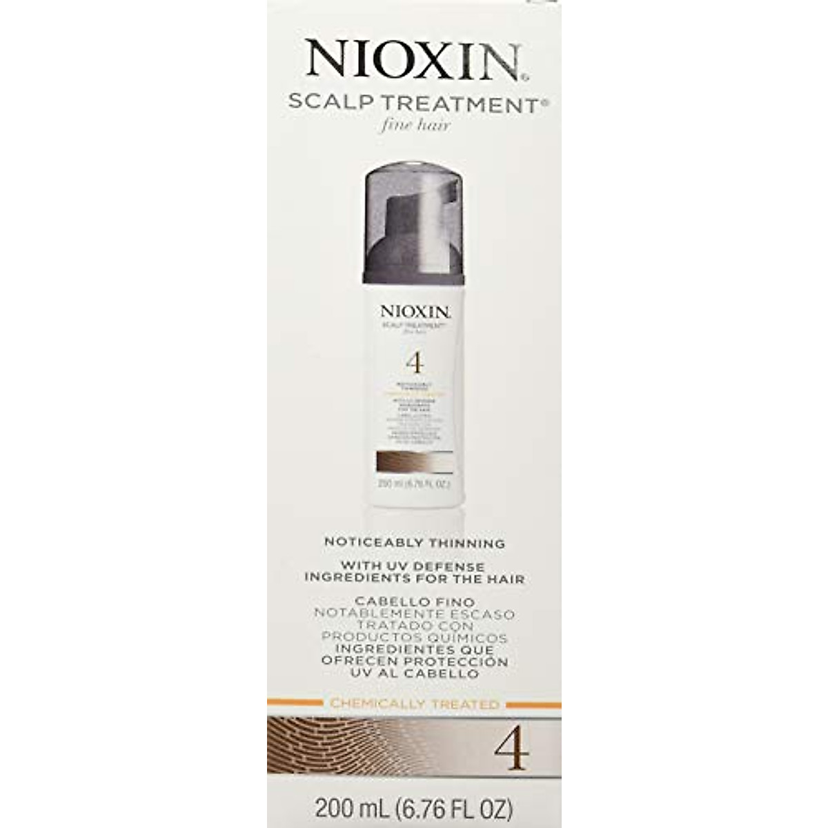 Nioxin System 4 Scalp & Hair Treatment, Color Treated Hair with Progressed Thinning, 6.8 Fl Oz