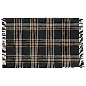 Park Designs Sturbridge Rag Rug 36X60 Black, 36" x 60"