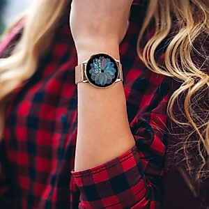 4 PACK Bands Compatible with Samsung Galaxy Watch 4 40mm 44mm/ 4 Classic 42mm 46mm, 20mm Adjustable Silicone Sport Replacement Strap for Samsung Galaxy Watch 7/6 / 5/4 / FE Band Women Men