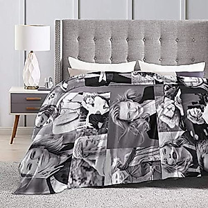 Cate Blanchett Collage Blanket Ultra-Soft Micro Fleece Lightweight Warm Throw Blanket Suitable for Bedrooms Sofa and Travel Air Conditioning