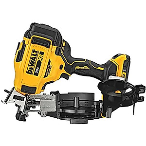 DeWALT DCN45RND1 20V 15 Degrees Lithium-Ion Cordless Coil Roofing Nailer Kit