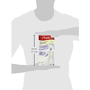 Diaper Genie Playtex Nurser Drop-Ins Baby Bottle Disposable Liners, Closer to Breastfeeding, 8 Oz, 50 Count