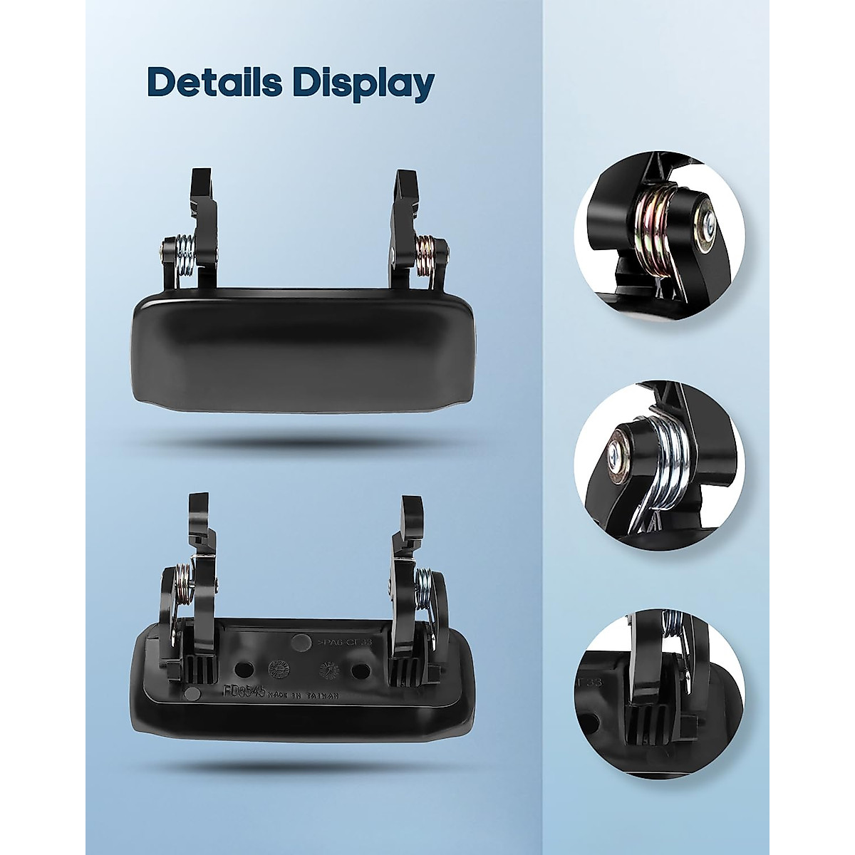 ECCPP Door Handle Exterior Outside Outer Front Driver Passenger Side for 2001-2011 for Ford Ranger