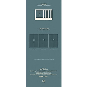 Monsta X Kihyun VOYAGER 1st Single Album Random Version CD+96p PhotoBook+1p PhotoCard+1p Photo Sticker+1ea Bookmark+Tracking Sealed