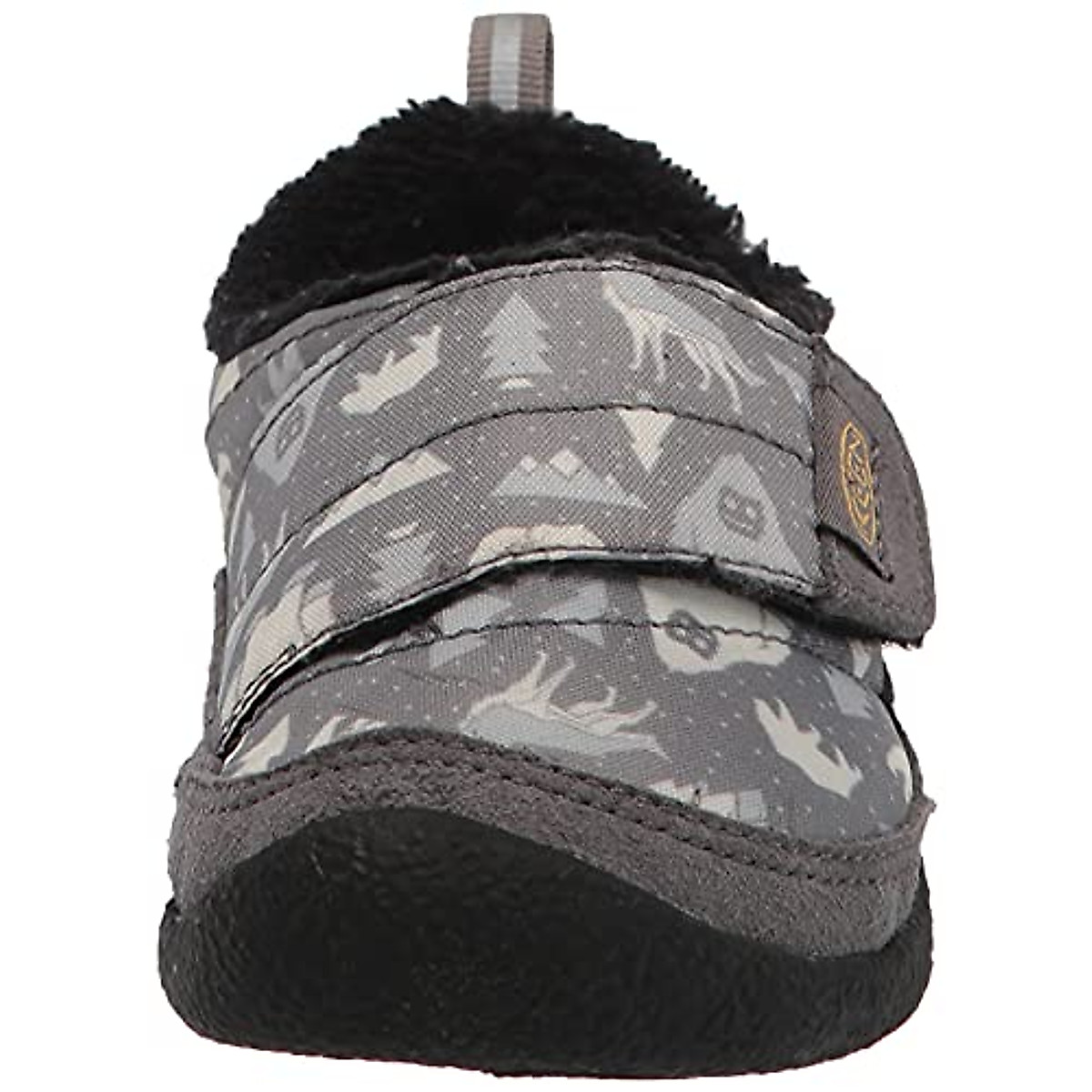 KEEN Kids Howser Low Wrap Casual Slippers, Steel Grey/Star White, 6 US Unisex Toddler