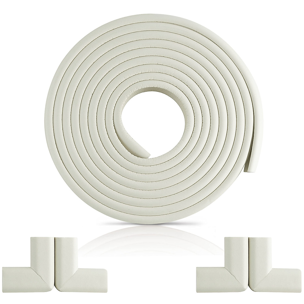 Furniture Edge and Corner Guards | 45 ft Bumper 12 Adhesive Childsafe Corners | Baby Child Proofing Set
