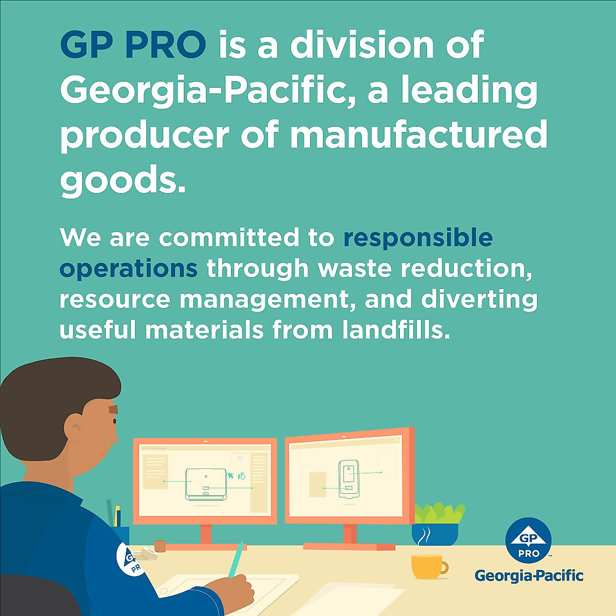 Pacific Blue Ultra 9” Paper Towel Roll (Previously Branded SofPull) by GP PRO (Georgia-Pacific), White, 26610, 400 Feet Per Roll, 6 Rolls Per Case