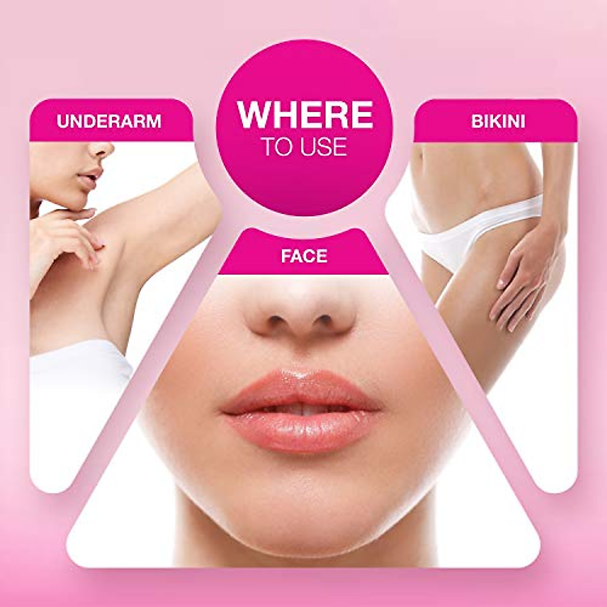 VEET Wax Strips Hair Removal Kit for Face, Underarms, Bikini, Dermatologically Tested, 20ct Wax Strips, 2 Sizes with Shea Butter & 4ct Wipes for At Home Waxing