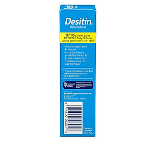 DESITIN Rapid Relief Zinc Oxide Diaper Rash Cream 4 oz (Pack of 3)