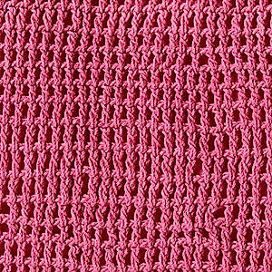 The Drop Women's Alora Crochet Small Tote, Hot Pink, One Size