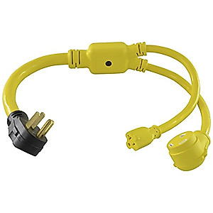 Conntek 14963: 50 Amps 14-50P to TT-30R & 5-15/20R Y-Adapter