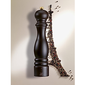 Peugeot Paris u'Select Manual Pepper Mill Adjustable Grinder-Beechwood, Chocolate, 12-Inch