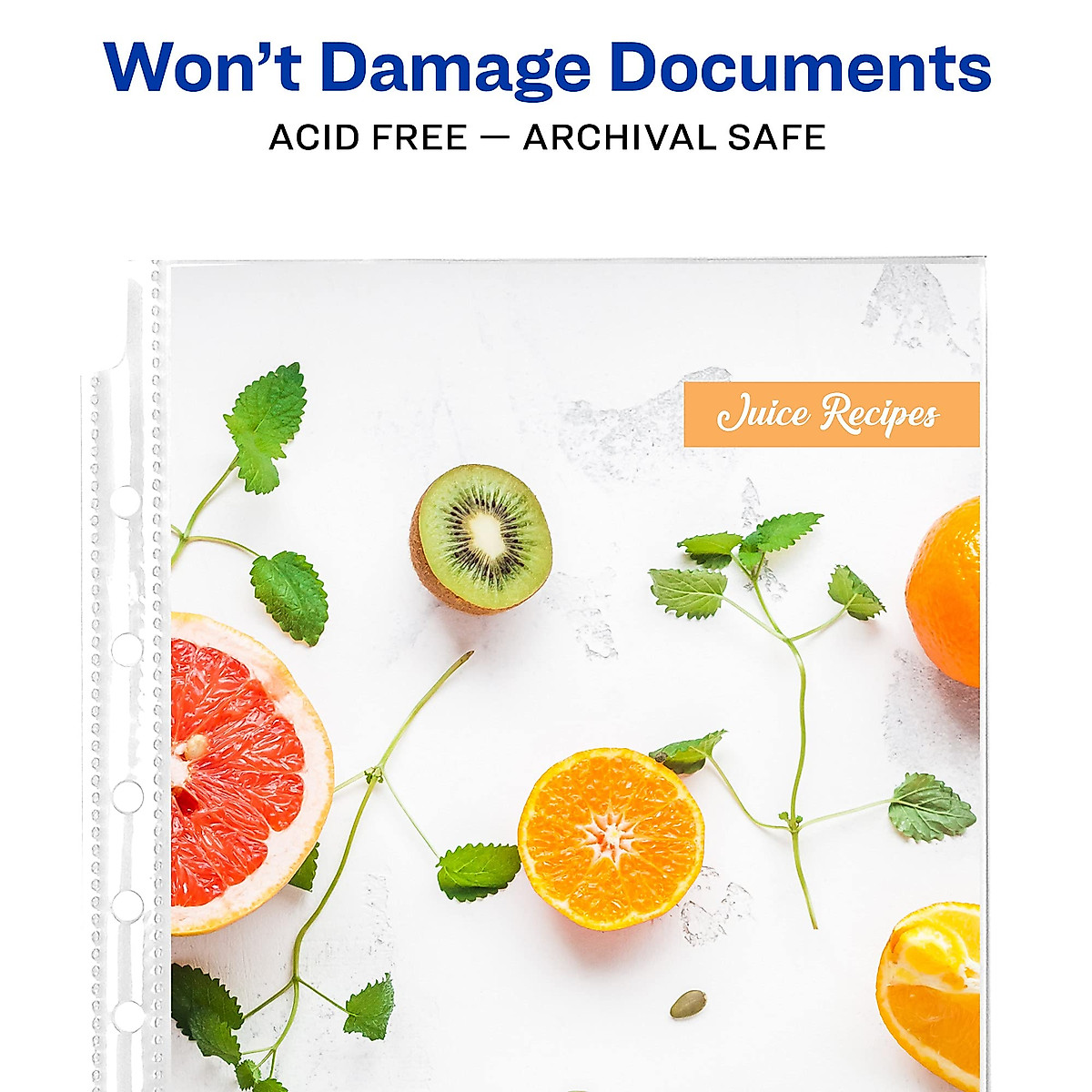 Avery Heavyweight Diamond Clear Sheet Protectors for Mini Binders, 8.5" x 5.5", Acid-Free, 25ct (77004)