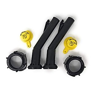 2 - Mr. Yellow Cap Fuel Gas Can Jug Spouts Nozzles, Rings & Caps, replaces Blitz 900302 900092 900094 Old Style - Please Read Description Thoroughly Before Ordering! Thank You
