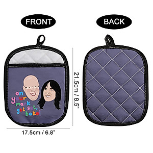 Funny Baking Gift On You Mark Get Set Bake Oven Pads Pot Holder with Pocket (get Set, Bake! Color)