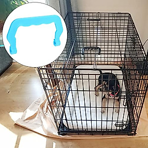 POPETPOP 10pcs Cage Handle Replacement Tray for Dog Crate Chinchilla Cage Bird Cage Accessories Bird Accessories for Cages Animal Crate Cage Lifting Handle Travel Heavy Plastic