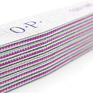 10 Pcs Emery Board Nail Files Double Sided Fingernail Files Professional Grit Natural Nails File Manicure Pedicure Tools for Salon Home Use