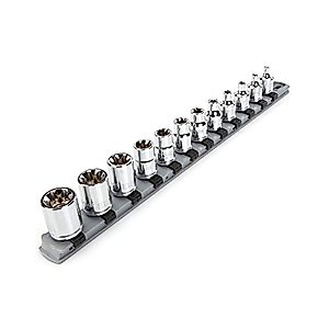 TEKTON 3/8 Inch Drive External Star Socket Set, 12-Piece (E4-E20) | SHD91117