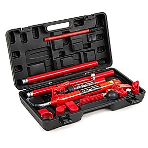 REDLOONG 10 Ton Porta Power Hydraulic Jack, Upgraded Hydraulic Combined Multifunctional Jack for car Repairs,Auto Body Frame Repair Kit (12 Ton)