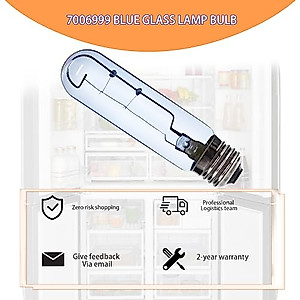 supeiqality 2023 Upgrade 7006999 Blue Glass Lamp Bulb Replacement for E26 40W Freezer Refrigerator Light Bulb Compatible Sub-Zero Refrigerator - 2-Year Warranty（4 Pack）